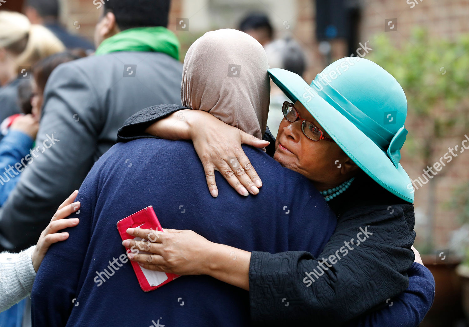 People Attending St Helens Church Hug Editorial Stock Photo - Stock ...
