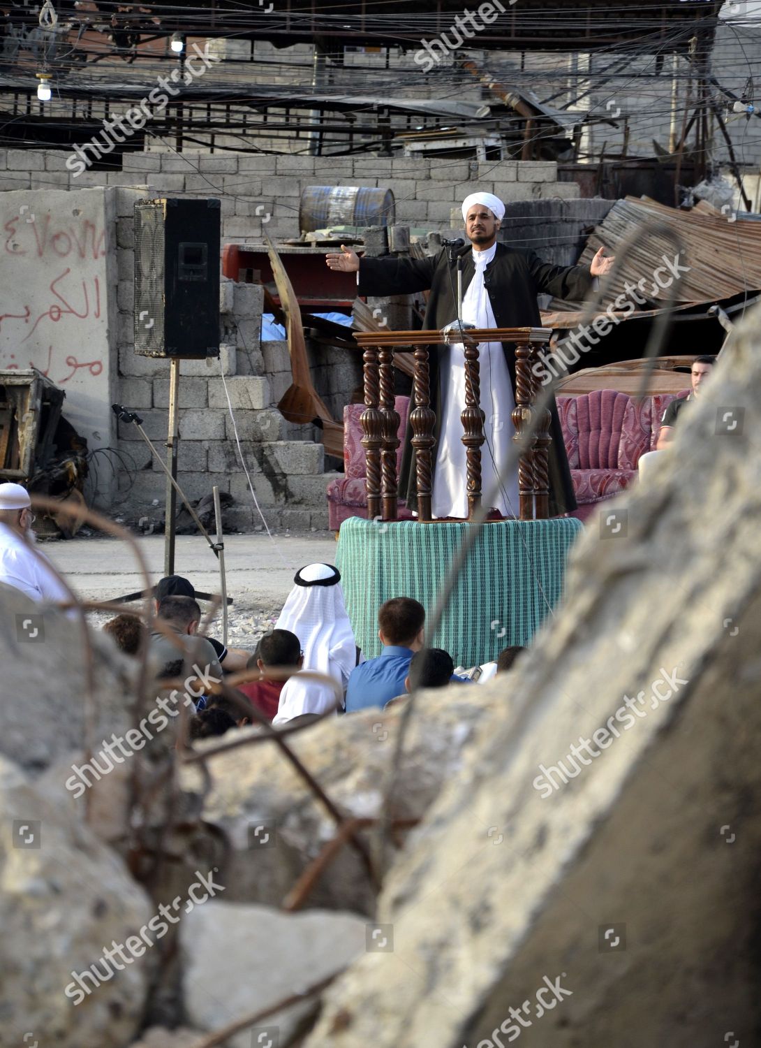 Priest Delivers His Speech Iraqi Sunni Editorial Stock Photo - Stock ...
