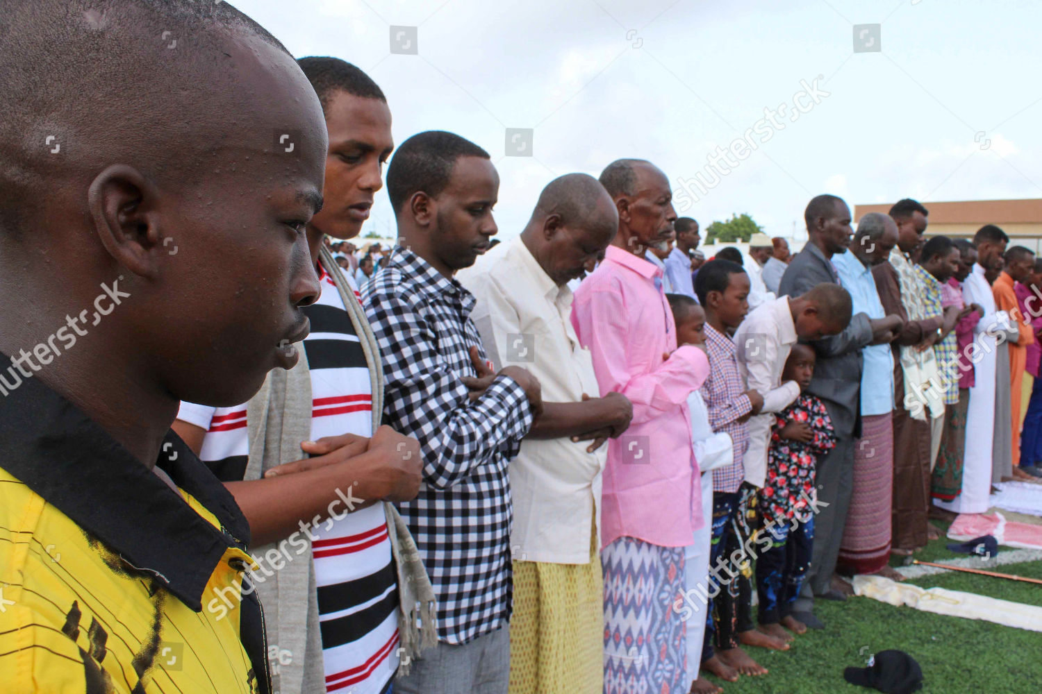 Somali Muslims Gather Stadium Pray They Editorial Stock Photo - Stock ...