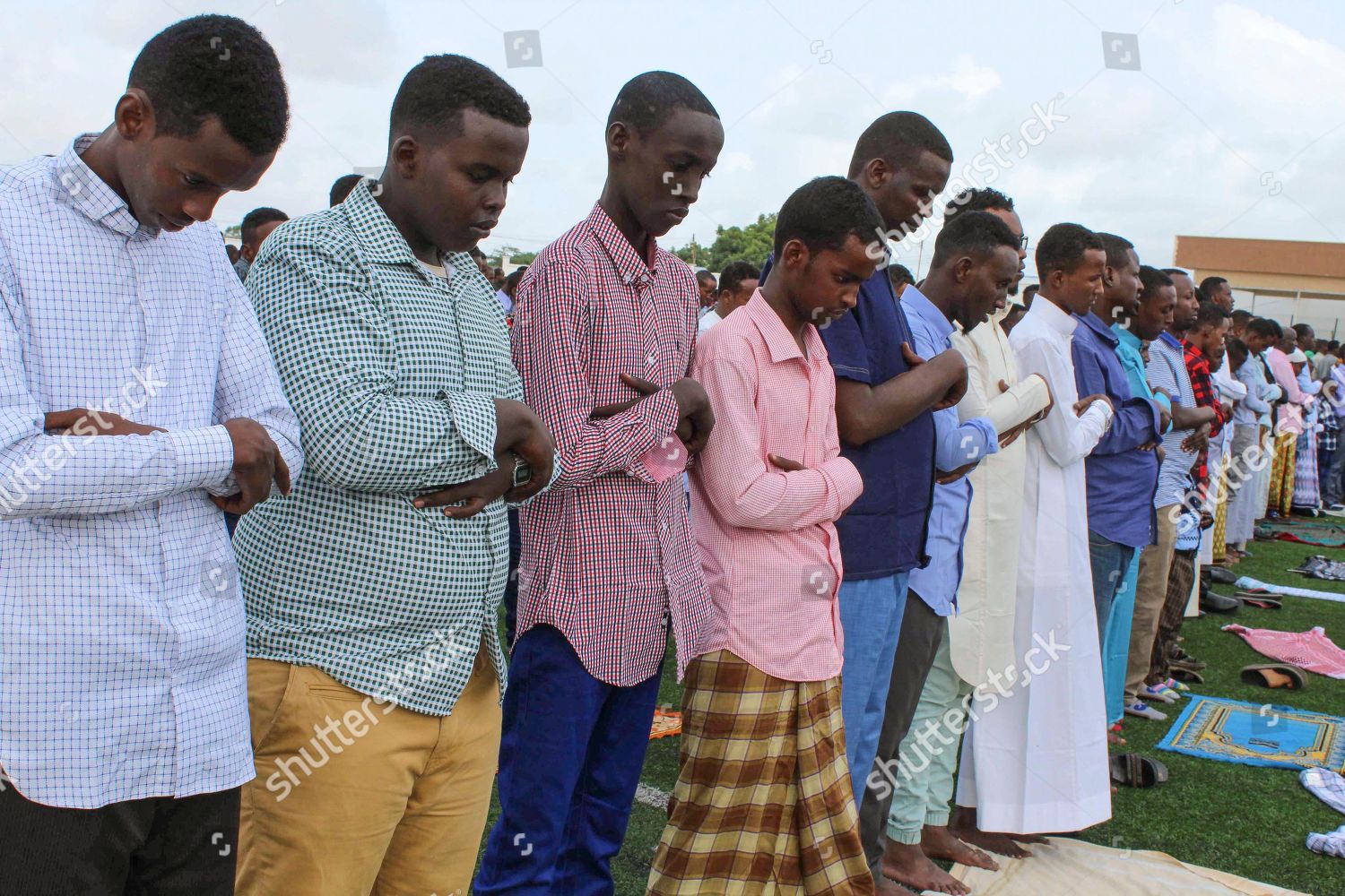 Somali Muslims Gather Stadium Pray They Editorial Stock Photo - Stock ...