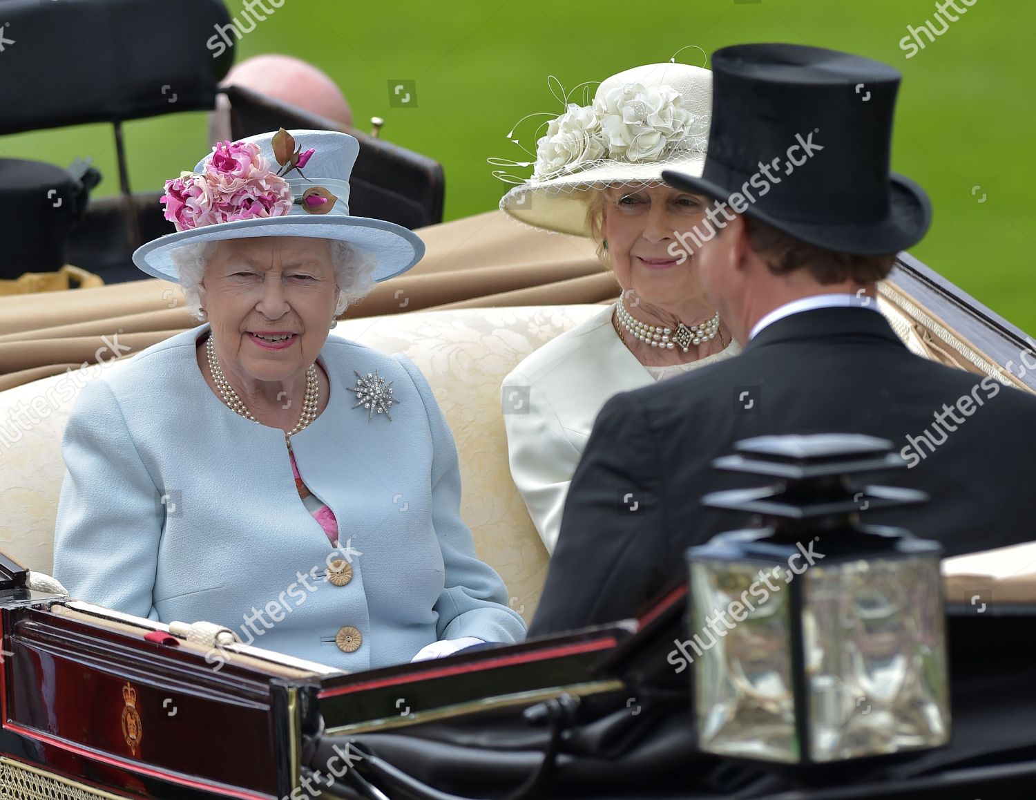 Queen Elizabeth Ii Arrives Royal Procession Editorial Stock Photo ...