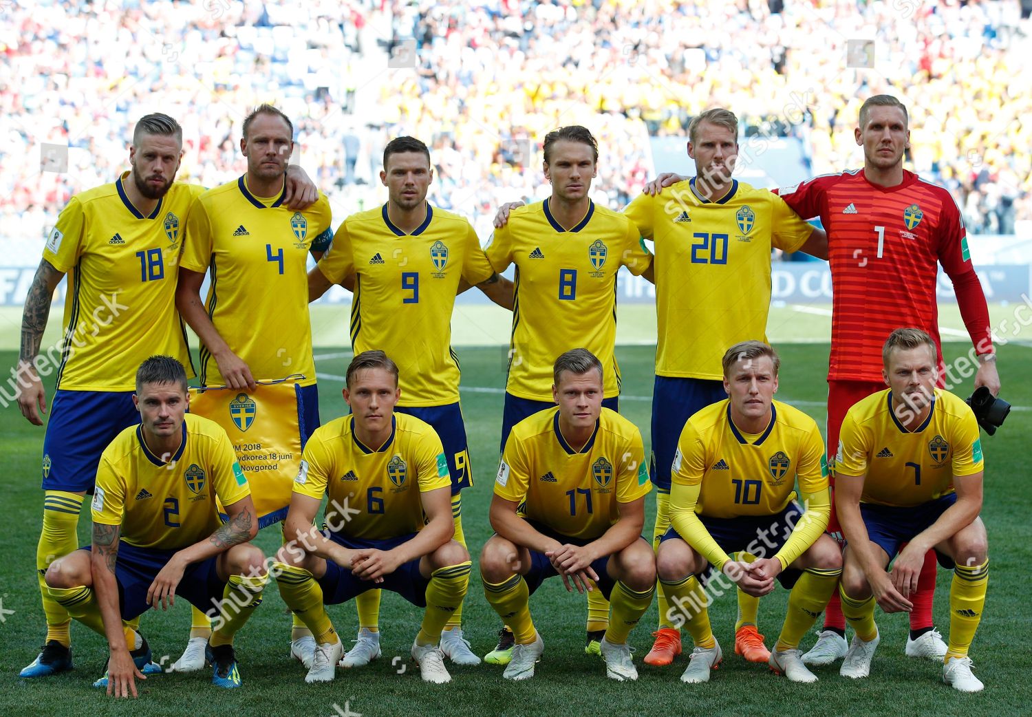 Starting Eleven Sweden Pose Team Picture Editorial Stock Photo - Stock ...
