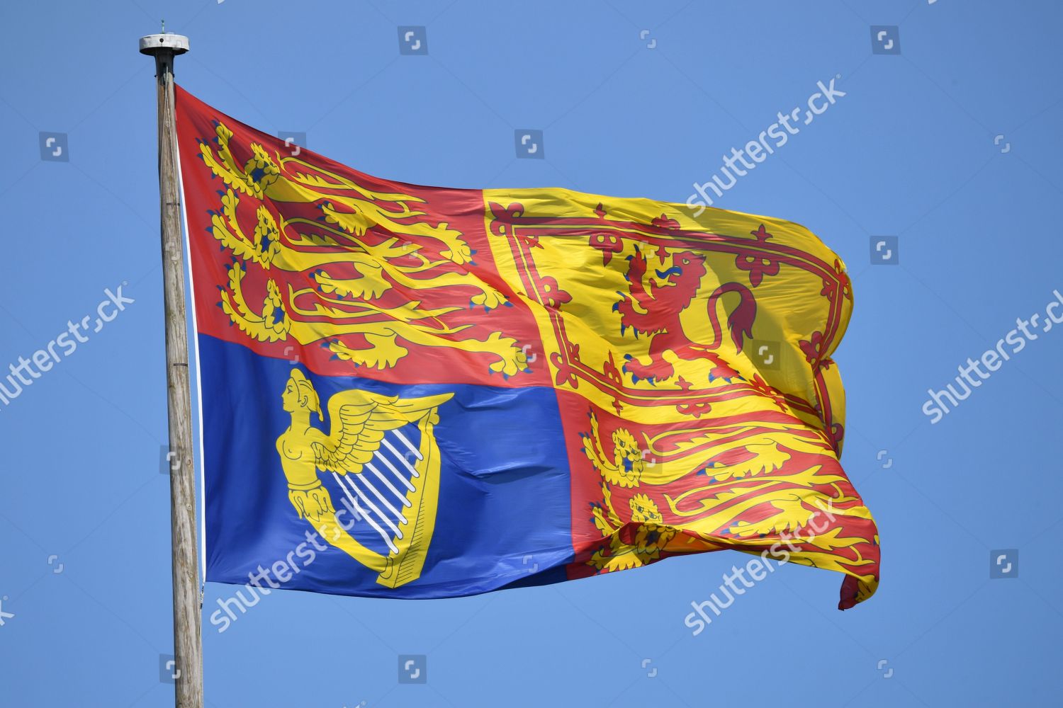 Royal Standard Flag Flying Windsor Castle Editorial Stock Photo - Stock ...