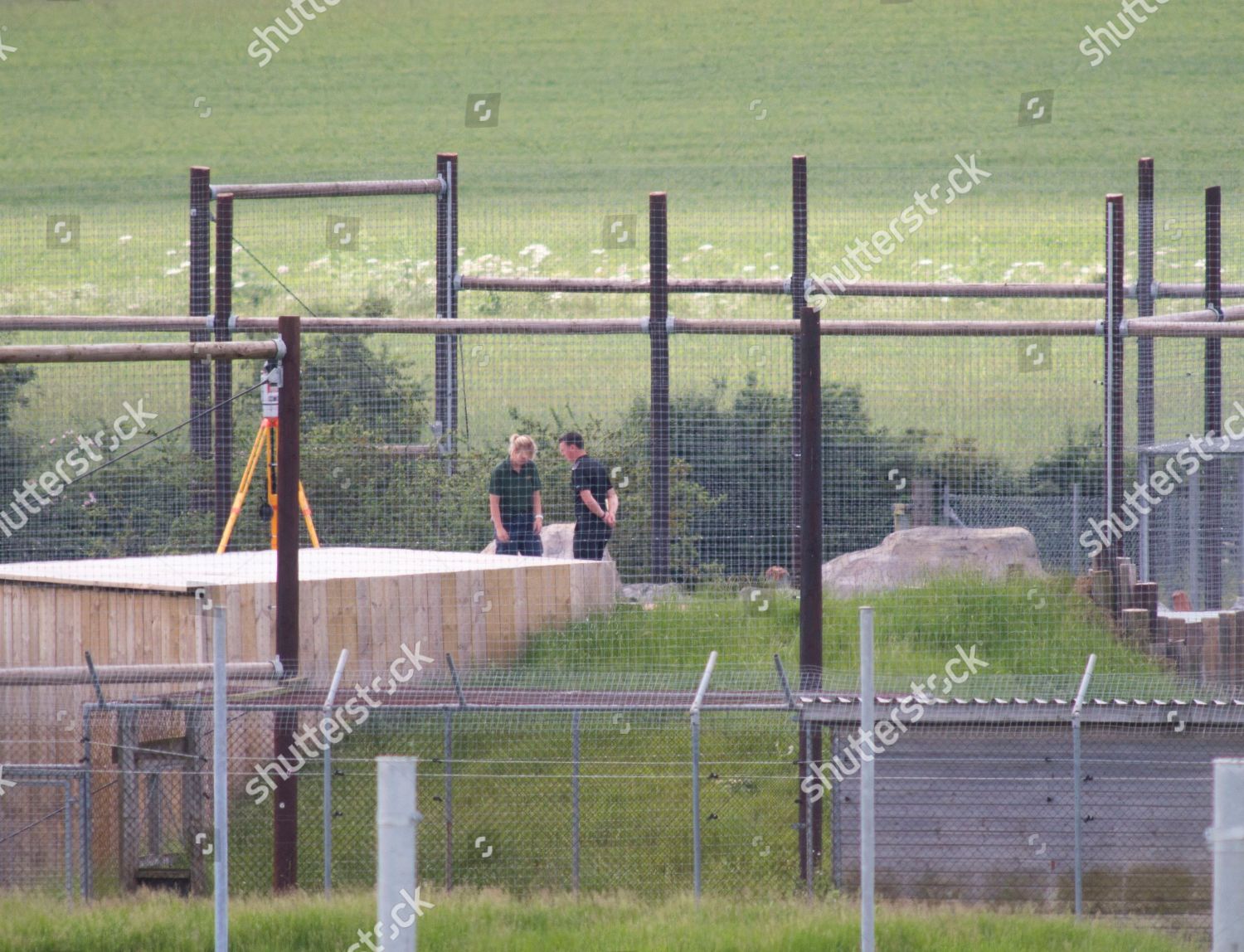 Police Forensic Officer Inspecting Cage Zoo Editorial Stock Photo ...