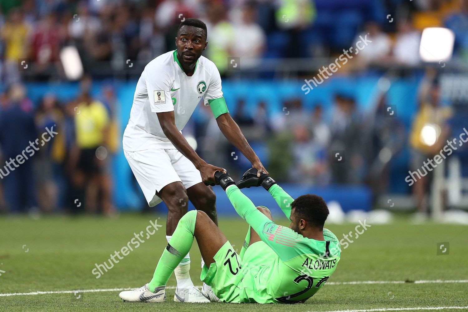 Osama Hawsawi Saudi Arabia Helps Goalkeeper Editorial Stock Photo ...