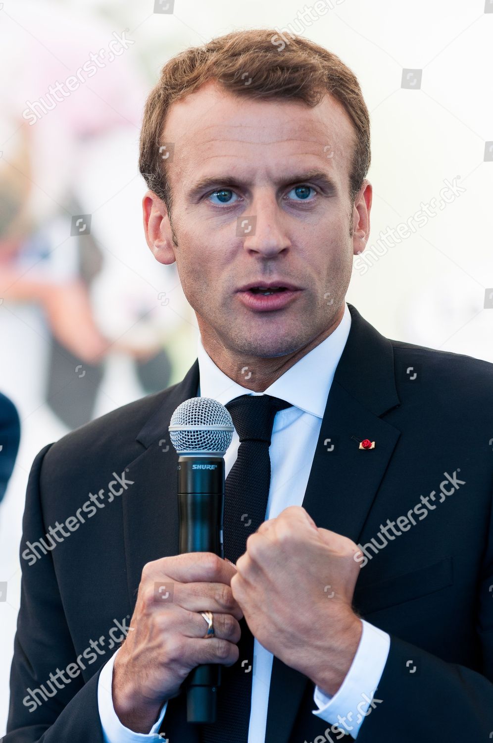 Emmanuel Macron Visited Agribusiness Company Still Editorial Stock ...