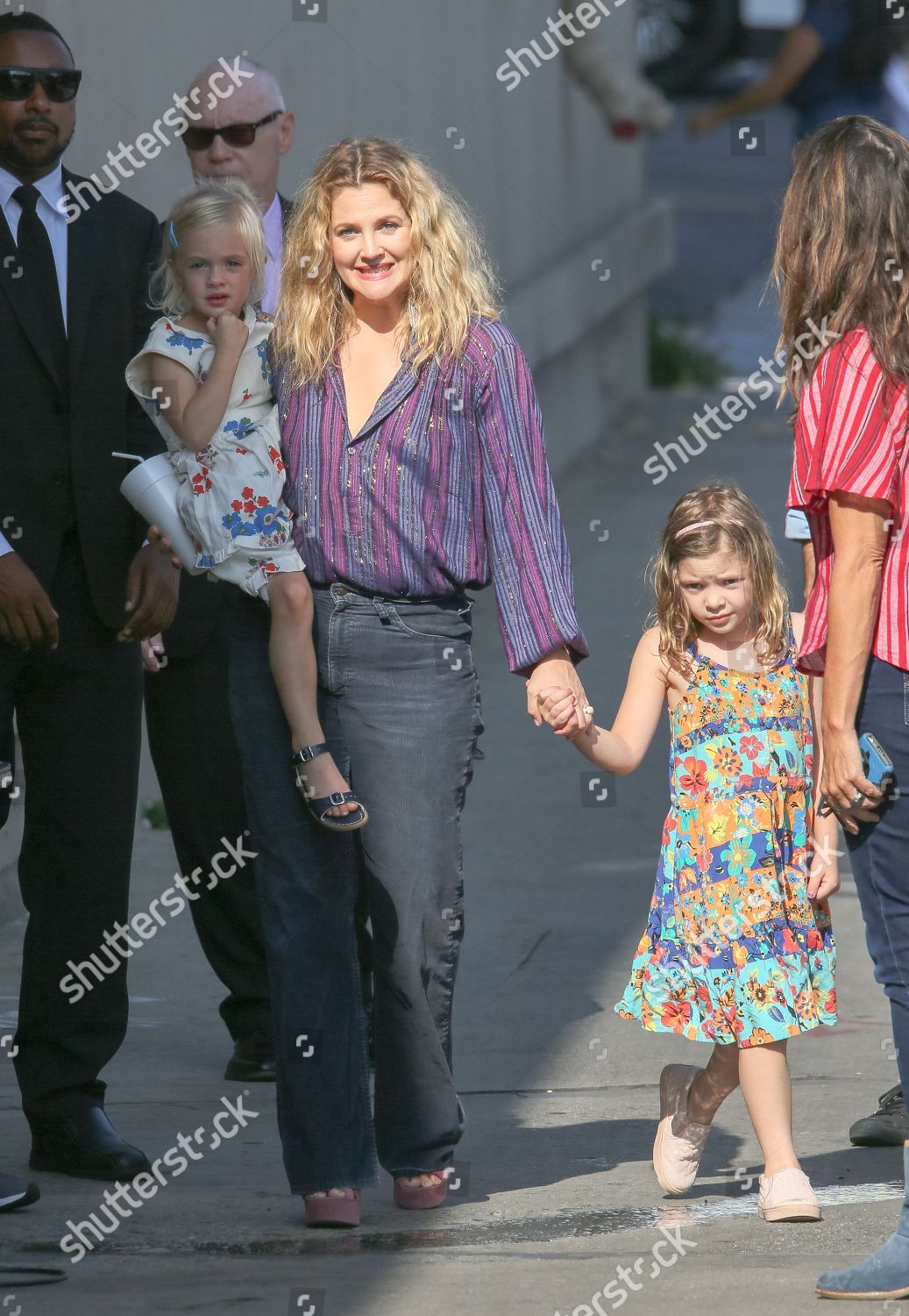 Drew Barrymore Daughters Olive Barrymore Kopelman Editorial Stock Photo ...