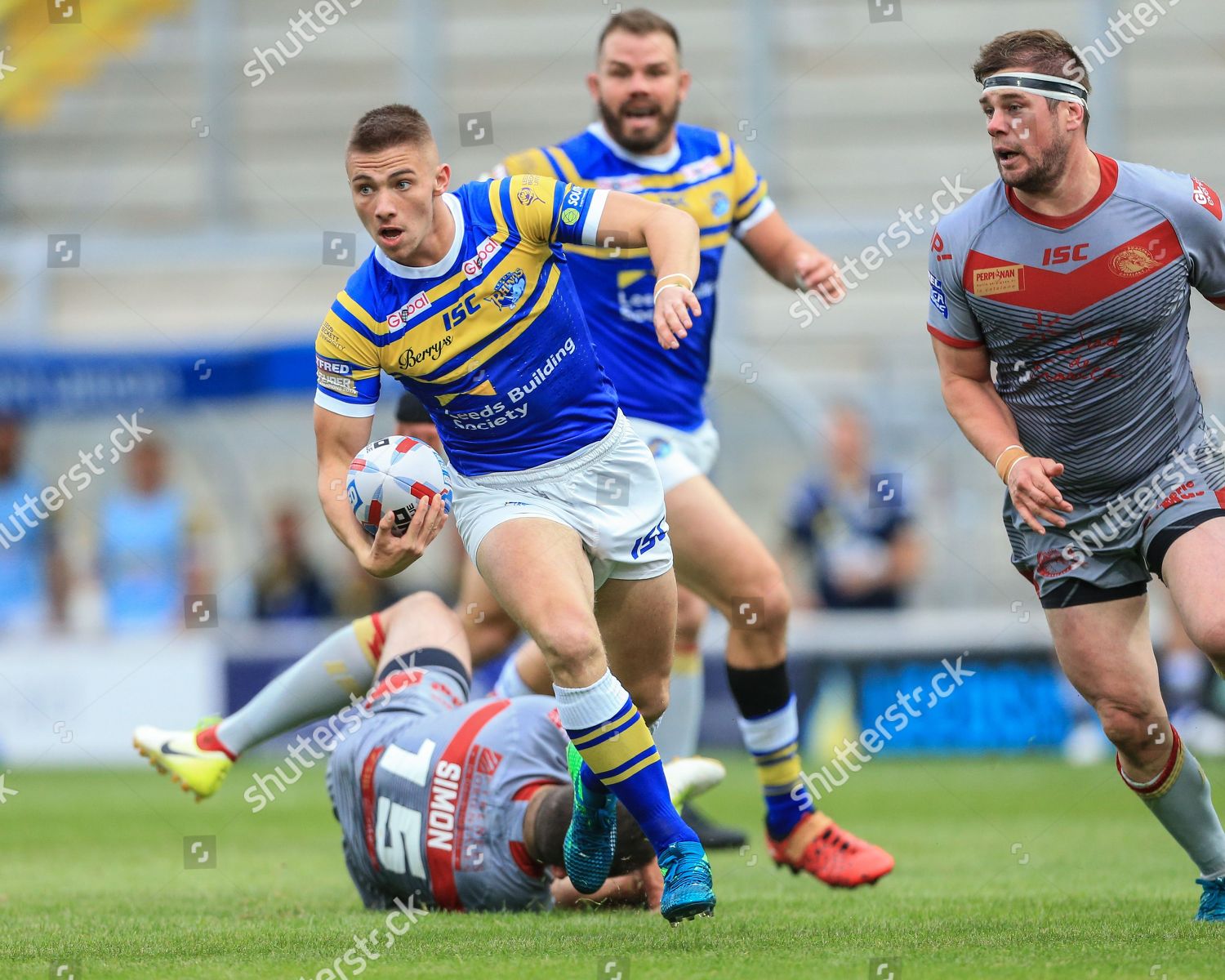 Jack Walker Leeds Rhinos Breaks Free Editorial Stock Photo - Stock ...