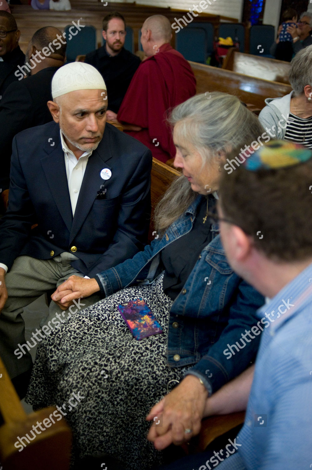 Imam Shakeel Syed Listens Reverend Bonnie Editorial Stock Photo - Stock ...
