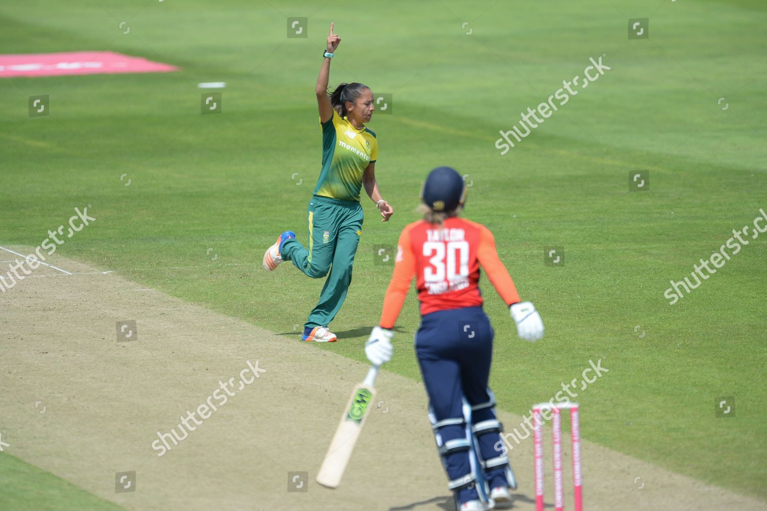 Shabnim Ismail South Africa Celebrates Wicket Editorial Stock Photo ...