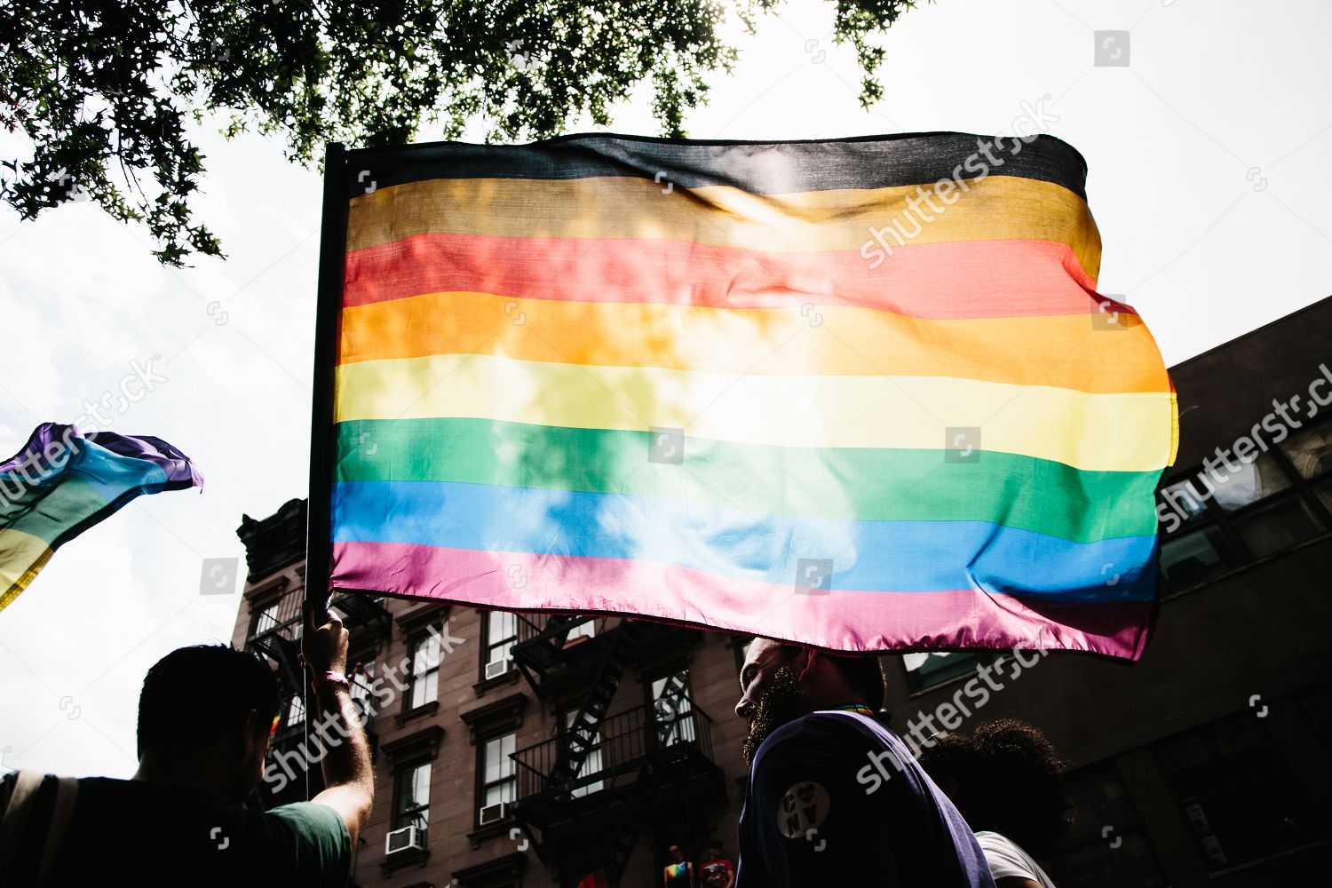 People Wave Pride Flags They Attend Editorial Stock Photo - Stock Image ...
