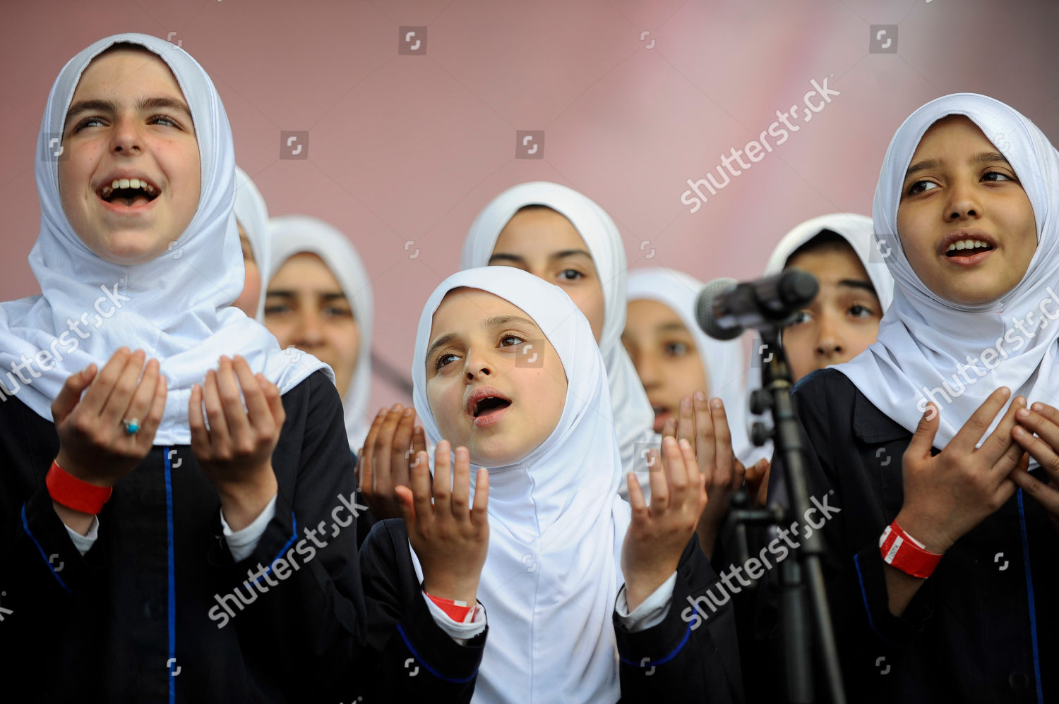 Girls Alsadiq Alsahra Schools Choir All Editorial Stock Photo - Stock ...