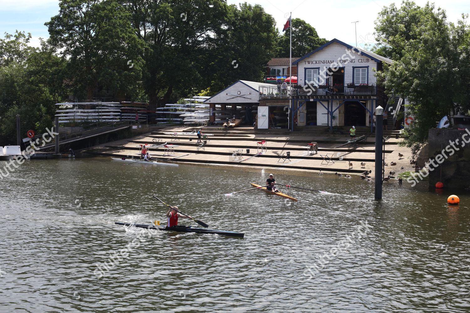 Twickenham Rowing Club Eel Pie Island Editorial Stock Photo - Stock ...
