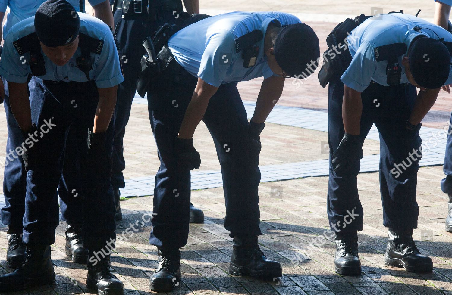 Hong Kong Police Officers Search Clues Editorial Stock Photo - Stock ...