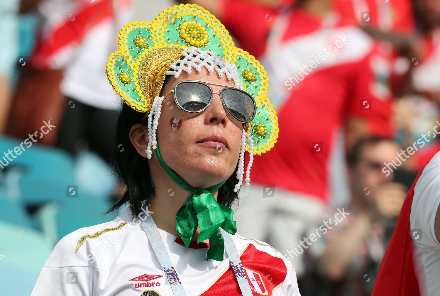 Supporter Peru During Fifa World Cup Editorial Stock Photo - Stock ...