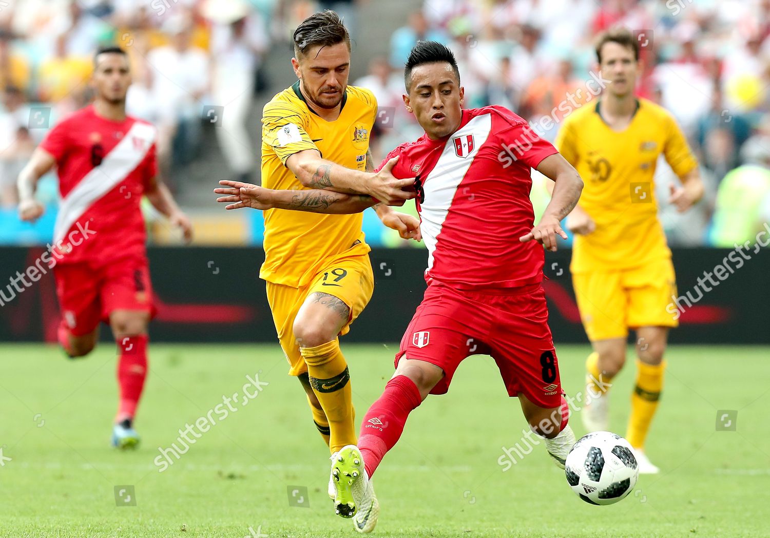 Joshua Risdon Australia Christian Cueva Peru Editorial Stock Photo ...