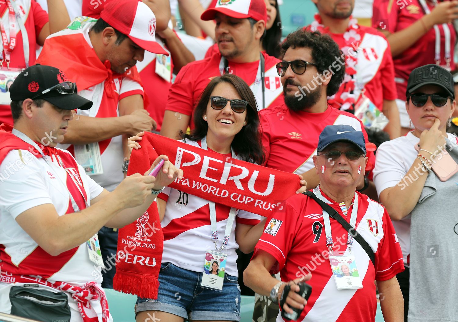 Supporters Peru During Fifa World Cup Editorial Stock Photo - Stock ...