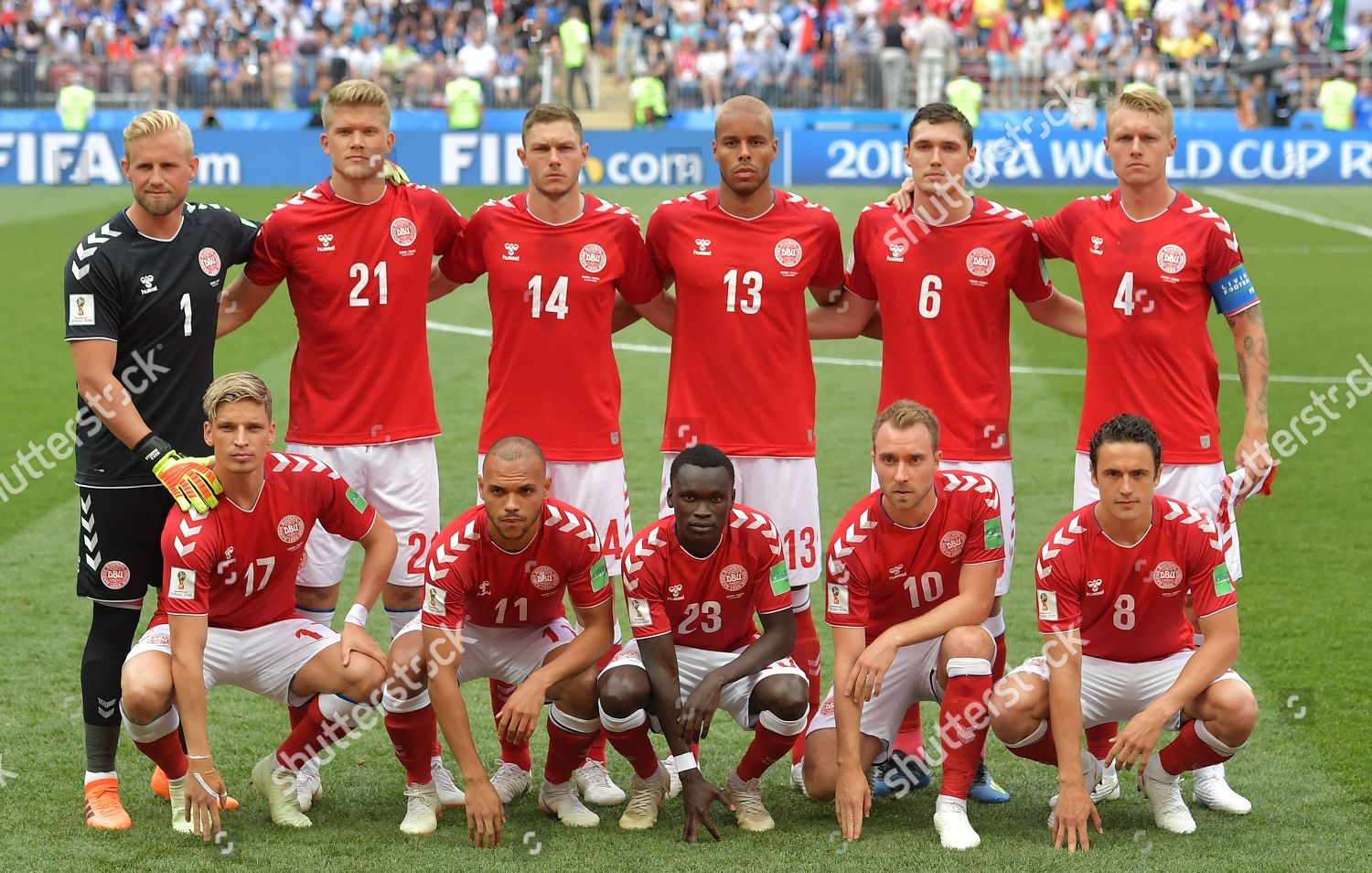 Starting Eleven Denmark Before Fifa World Editorial Stock Photo - Stock ...