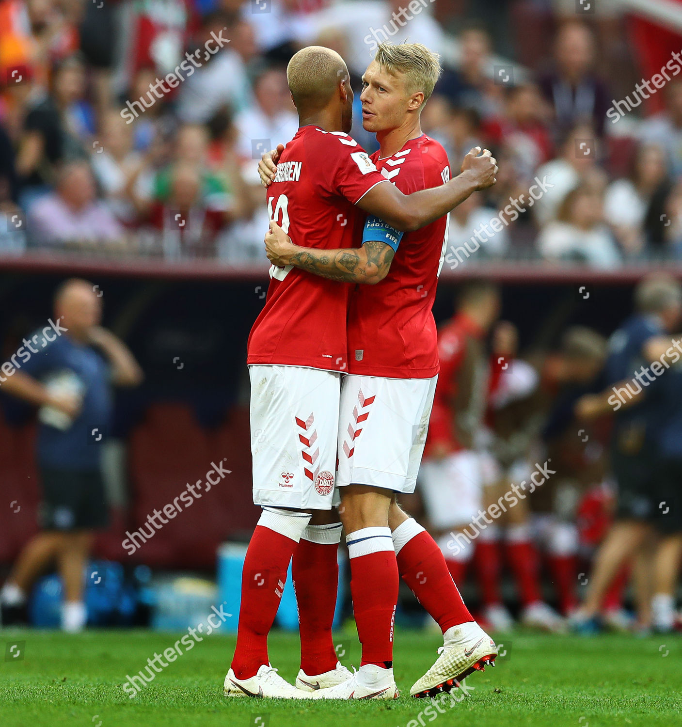 Simon Kjaer Denmark Mathias Zanka Jorgensen Editorial Stock Photo ...