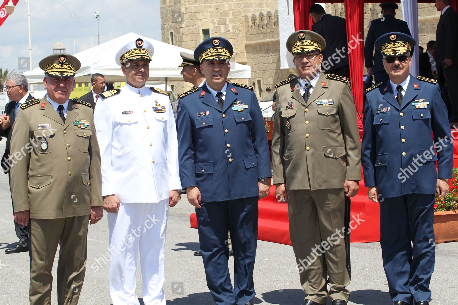 Tunisian Military Officers Attend Tunisian Naval Editorial Stock Photo ...