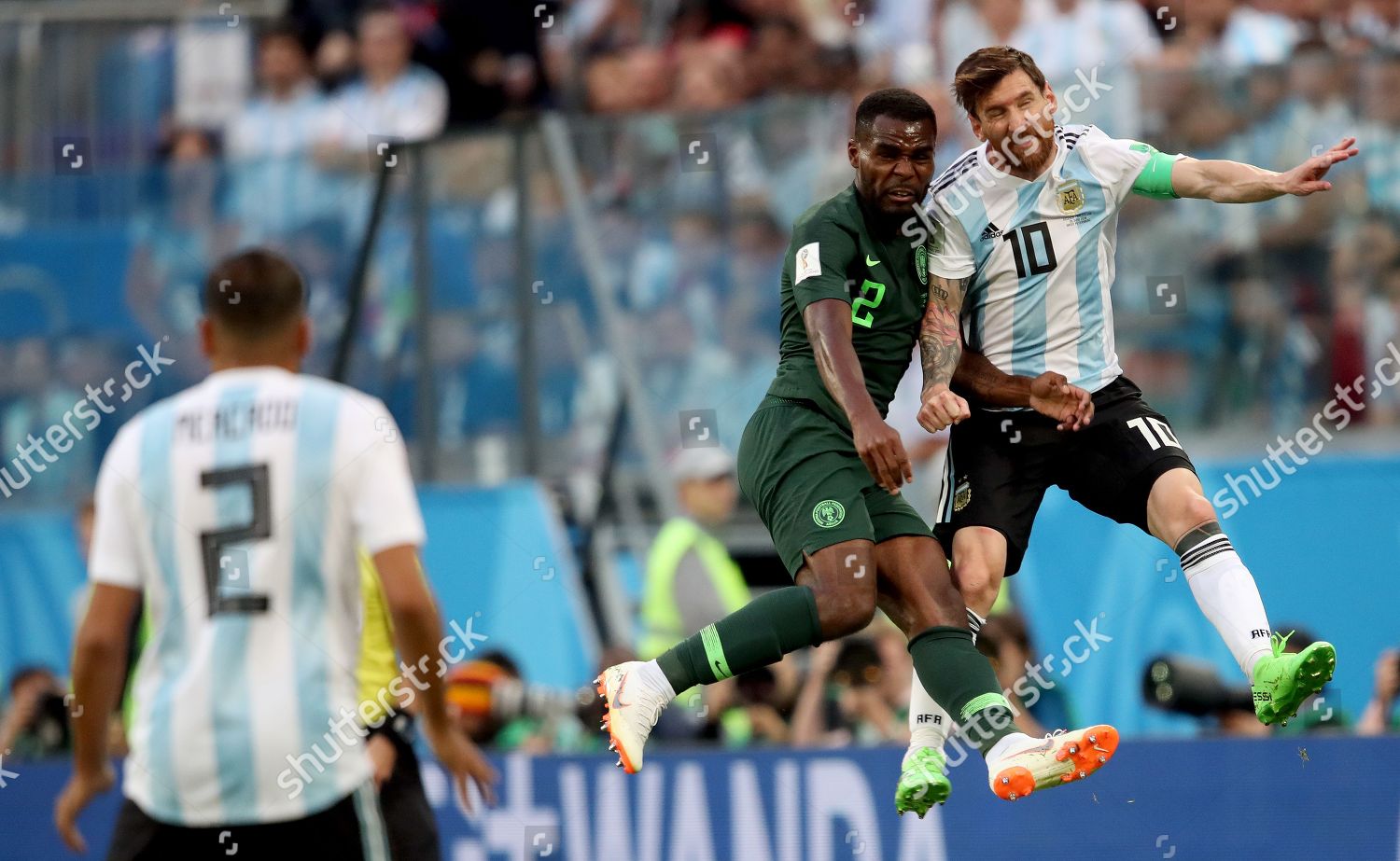 Lionel Messi Argentina Brian Idowu Nigeria Editorial Stock Photo ...