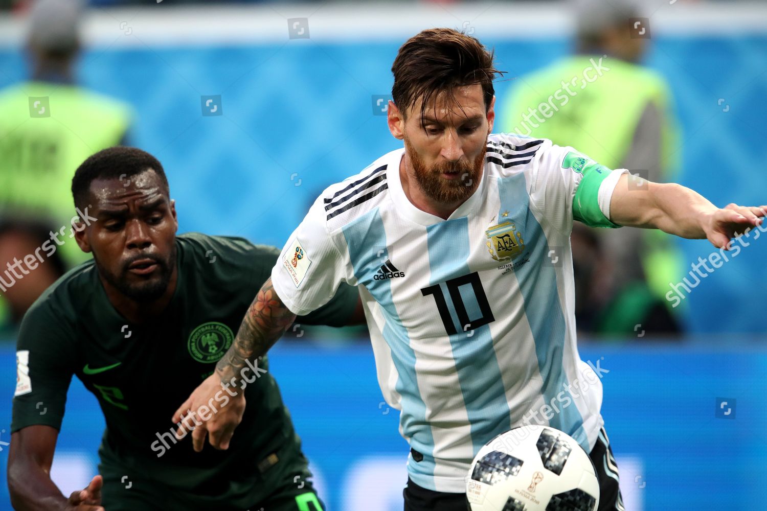 Brian Idowu Nigeria Lionel Messi Argentina Editorial Stock Photo ...
