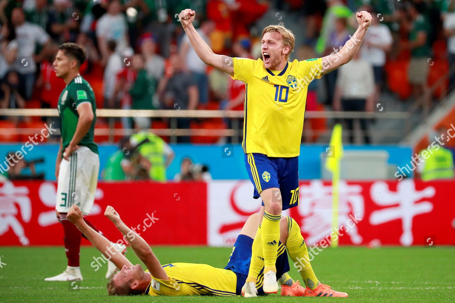 Emil Forsberg Sweden Celebrates After Fifa Editorial Stock Photo ...
