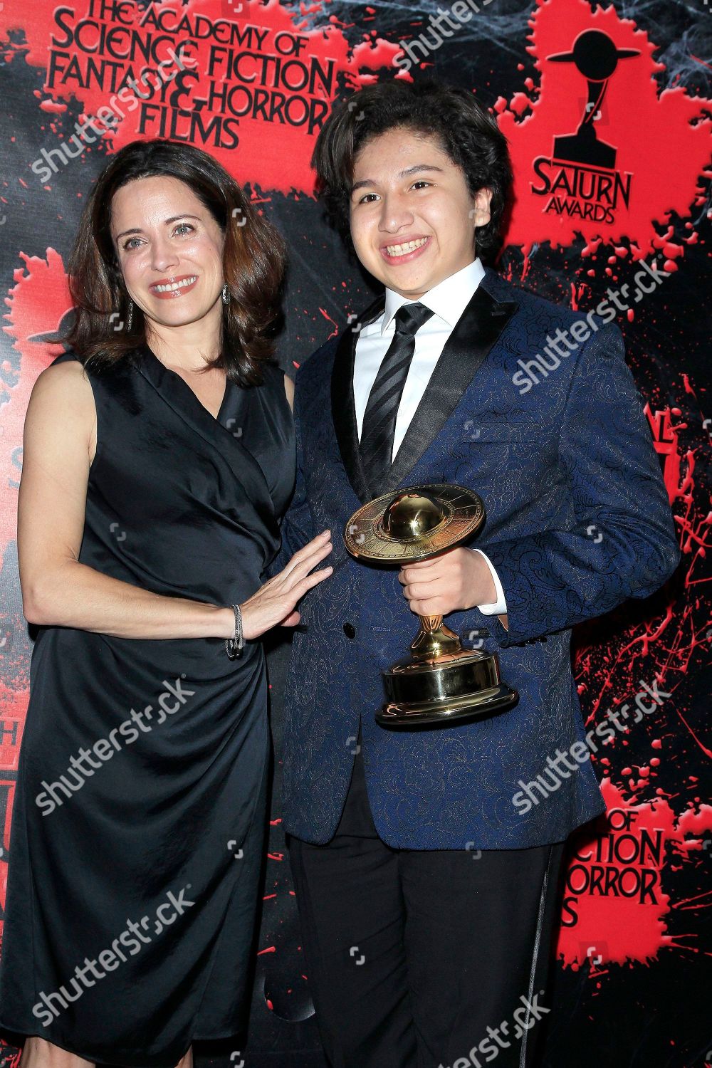 Alanna Ubach Anthony Gonzalez Press Room Editorial Stock Photo - Stock ...