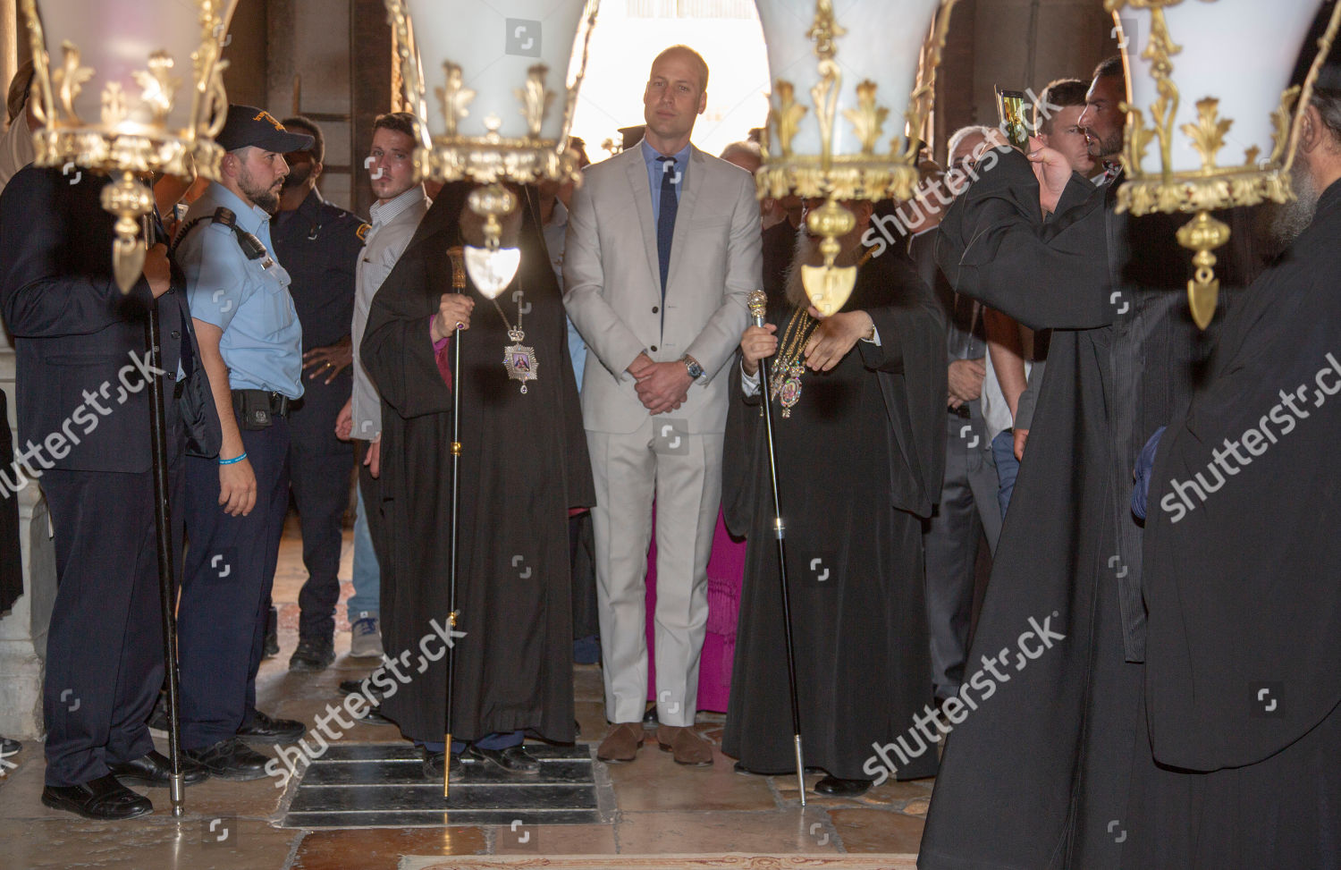 Britains Prince William Visits Church Holy Editorial Stock Photo ...