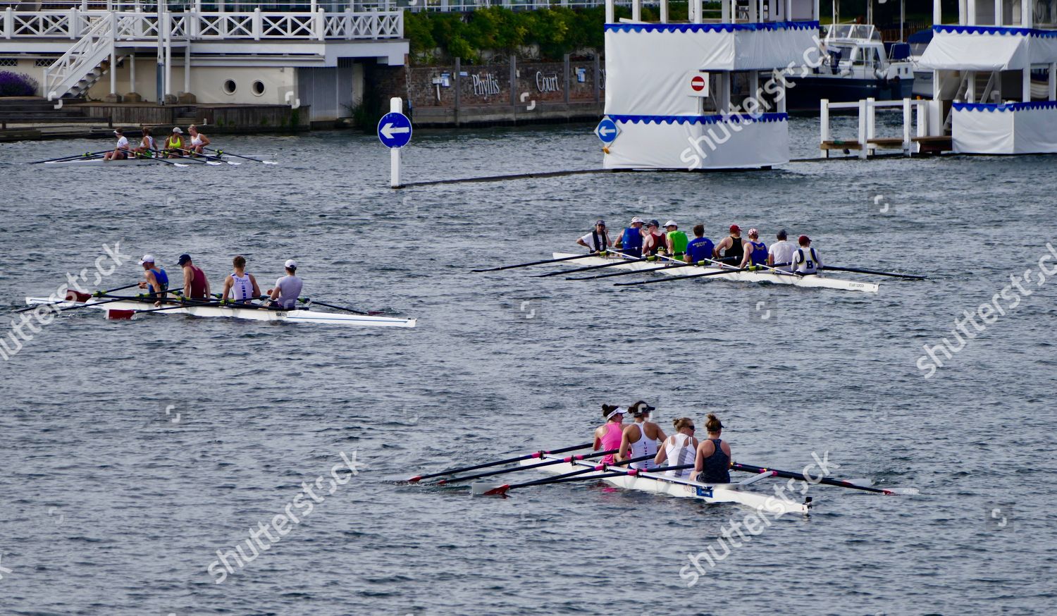 Rowers Train Into Evening Regatta Which Editorial Stock Photo - Stock ...