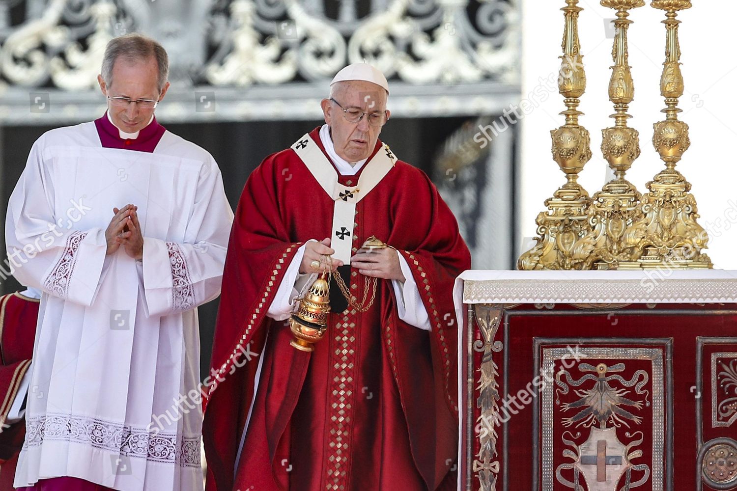 Pope Francis C Leads Mass Bless Editorial Stock Photo - Stock Image ...