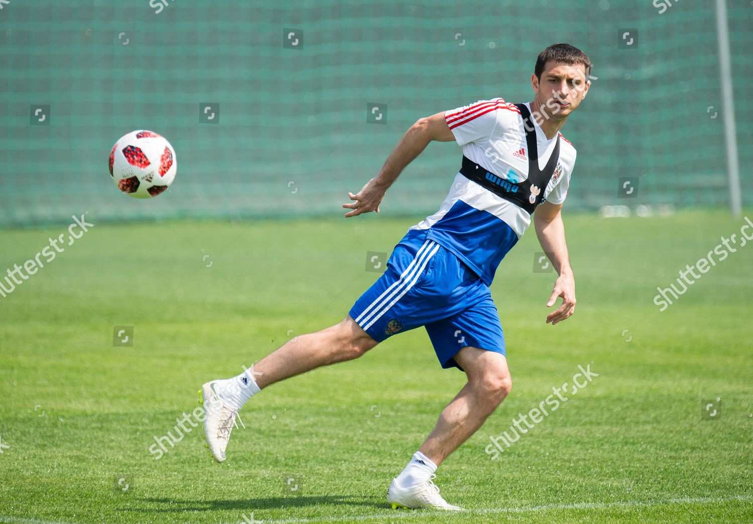 Russia Player Alan Dzagoev During Training Editorial Stock Photo ...