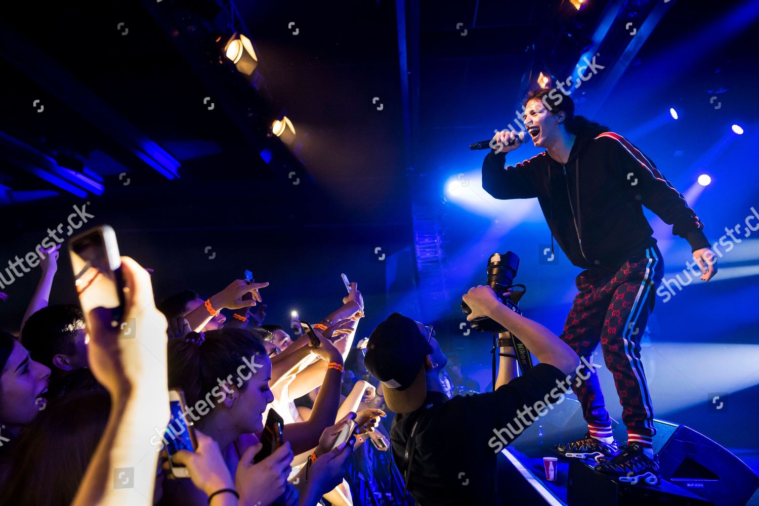 French Rapper Moha La Squale Performs Editorial Stock Photo - Stock ...