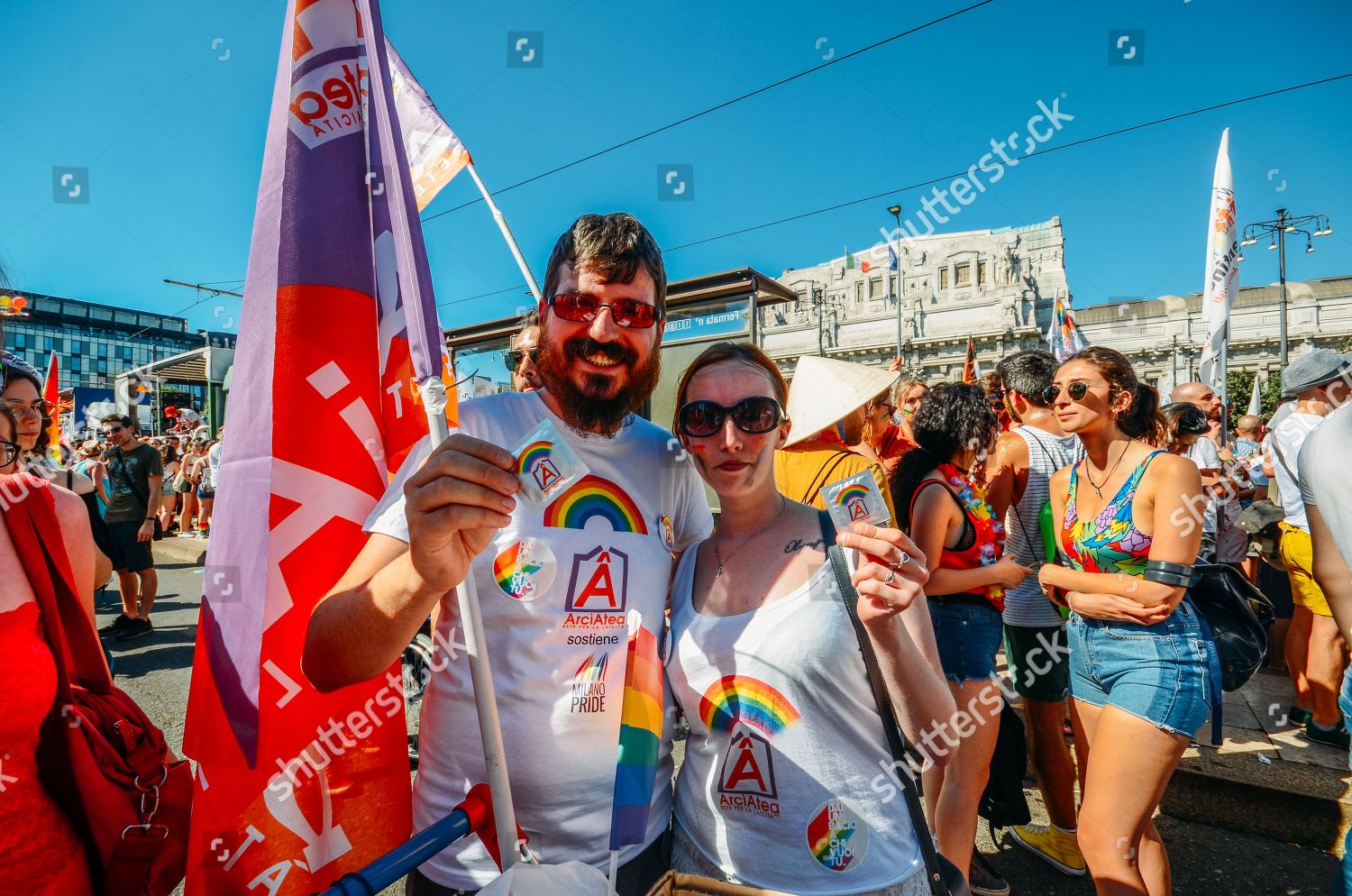People Annual Milan Italy Pride Parade Editorial Stock Photo - Stock ...