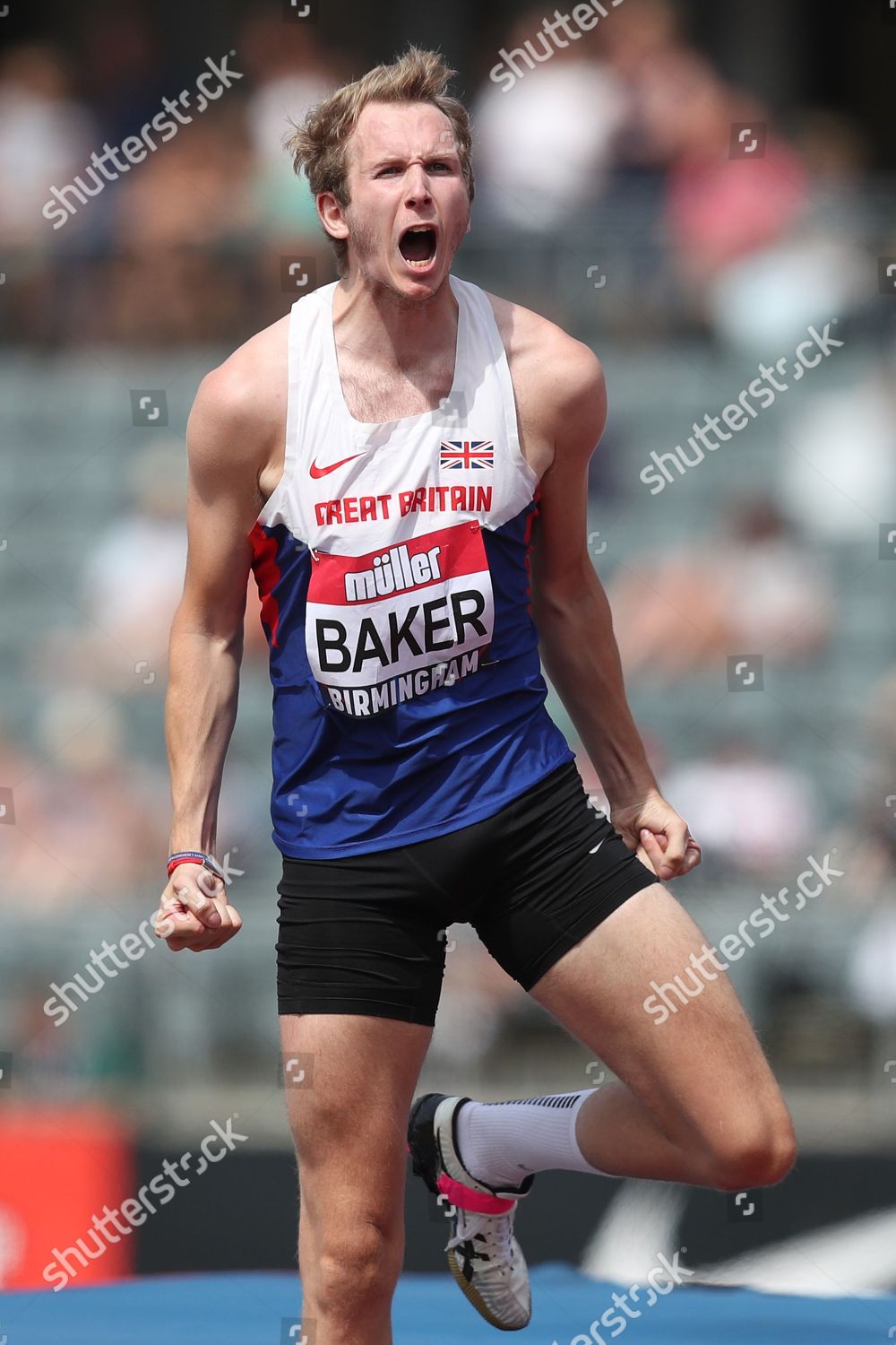 Chris Baker Celebrates Winning High Jump Editorial Stock Photo - Stock ...