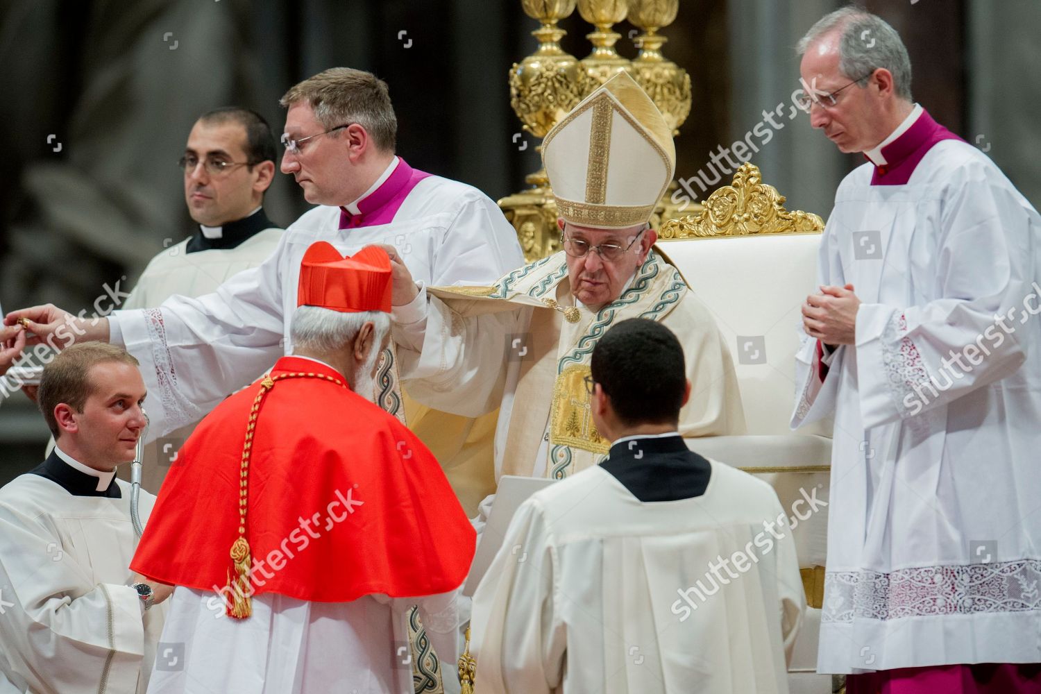 Cardinal Joseph Coutts Pope Francis Editorial Stock Photo - Stock Image ...
