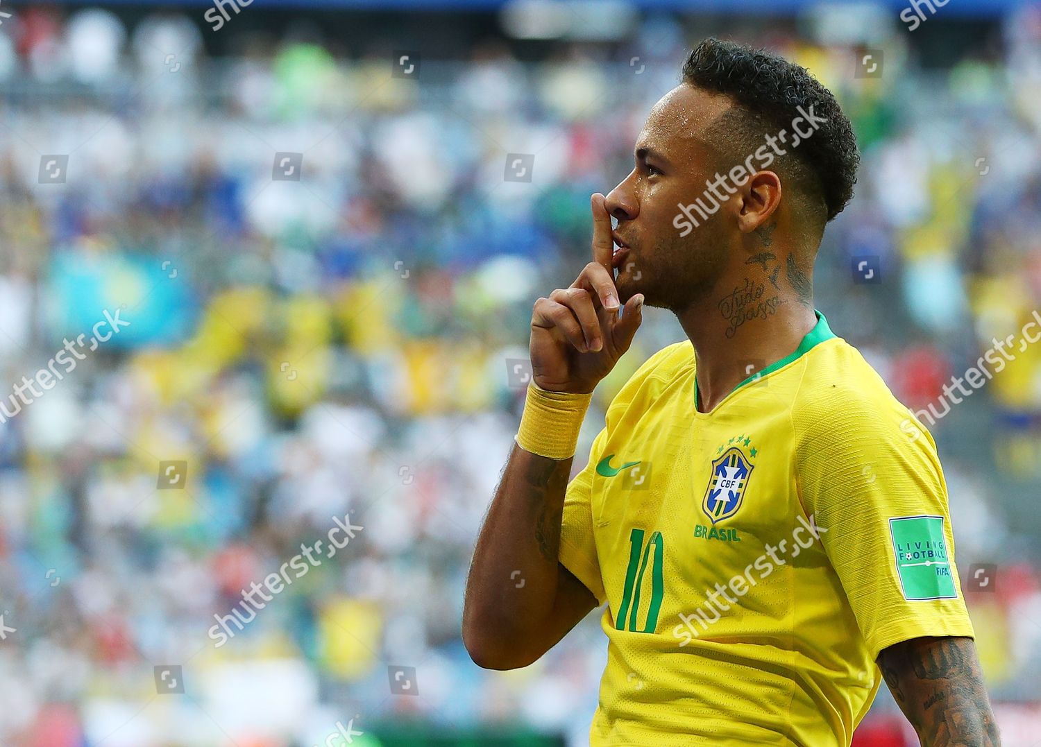 Neymar Brazil Celebrates Scoring Opening Goal Editorial Stock Photo ...