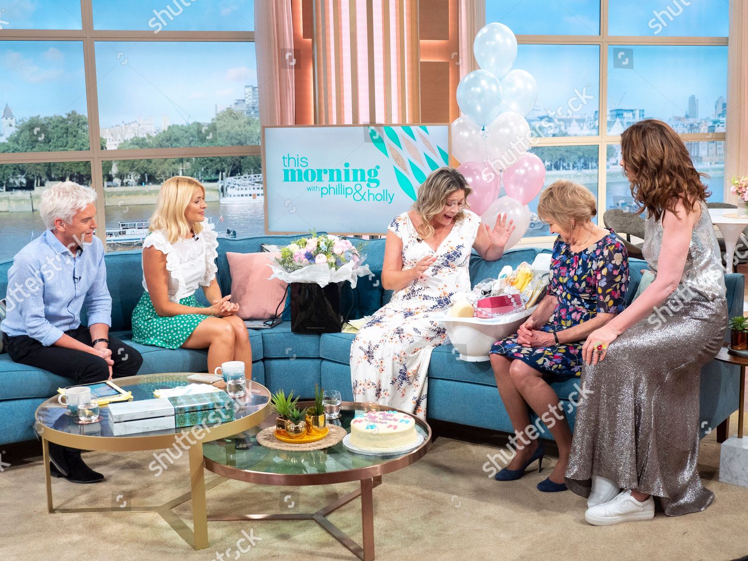 Phillip Schofield Holly Willoughby Sharon Marshall Editorial Stock ...