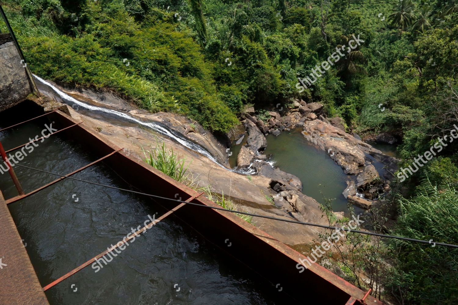 Manmade Metal Contraption Diverts Water Dahiya Editorial Stock Photo ...