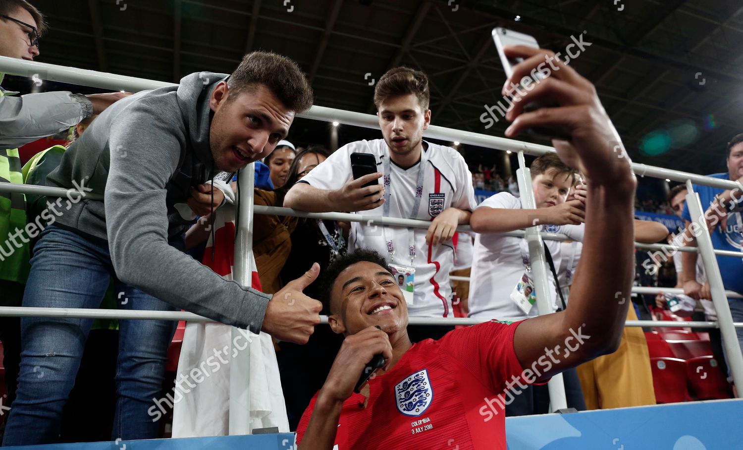 Jesse Lingard England Friends Family Fans Editorial Stock Photo - Stock ...