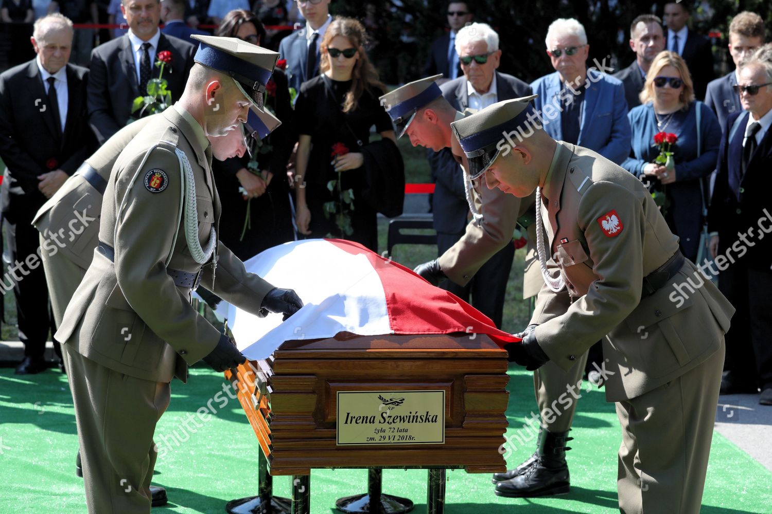Funeral Ceremonies Polands Outstanding Athlete Irena Editorial Stock ...