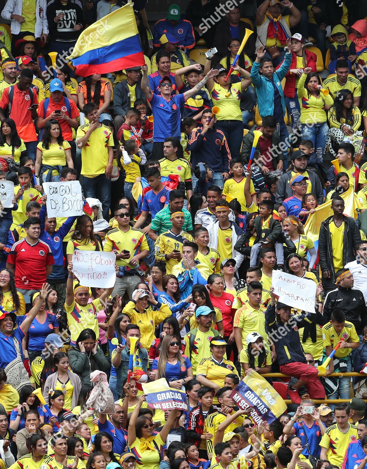 Fans Await Arrival Colombias National Soccer Editorial Stock Photo ...