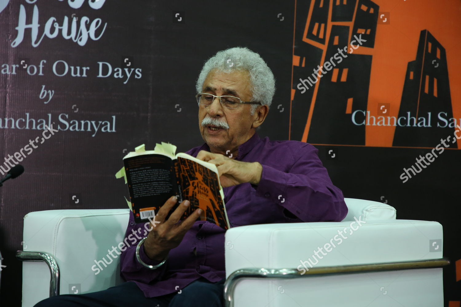 Bollywood Actor Naseeruddin Shah During Book Editorial Stock Photo ...