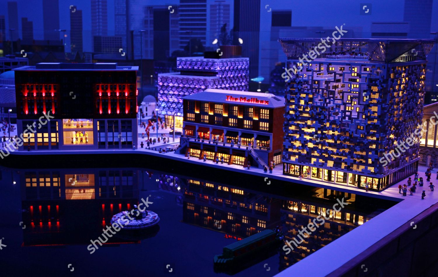Lego Model Mailbox Cube Night New Editorial Stock Photo - Stock Image ...