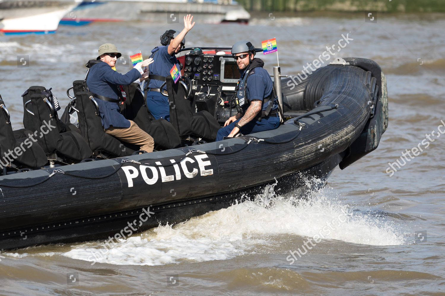 Metropolitan Police Rib Boat London Pride Editorial Stock Photo - Stock ...