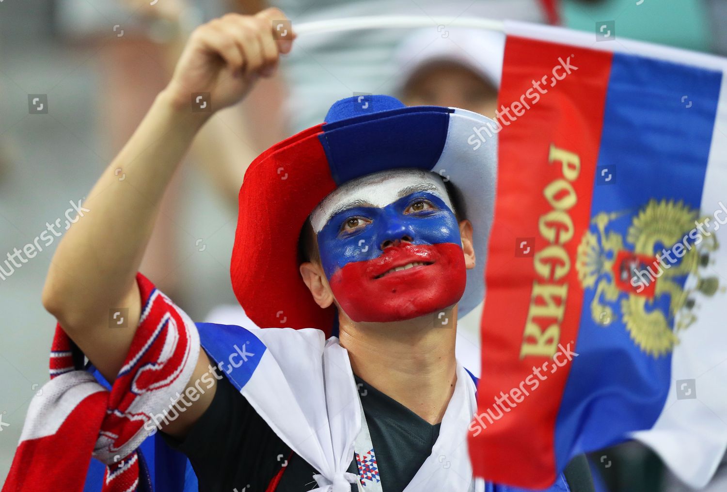 Supporter Russia Cheers Prior Fifa World Editorial Stock Photo - Stock ...