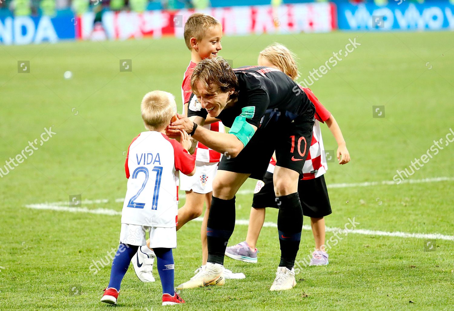 Luka Modric C Croatia Celebrates His Editorial Stock Photo - Stock ...
