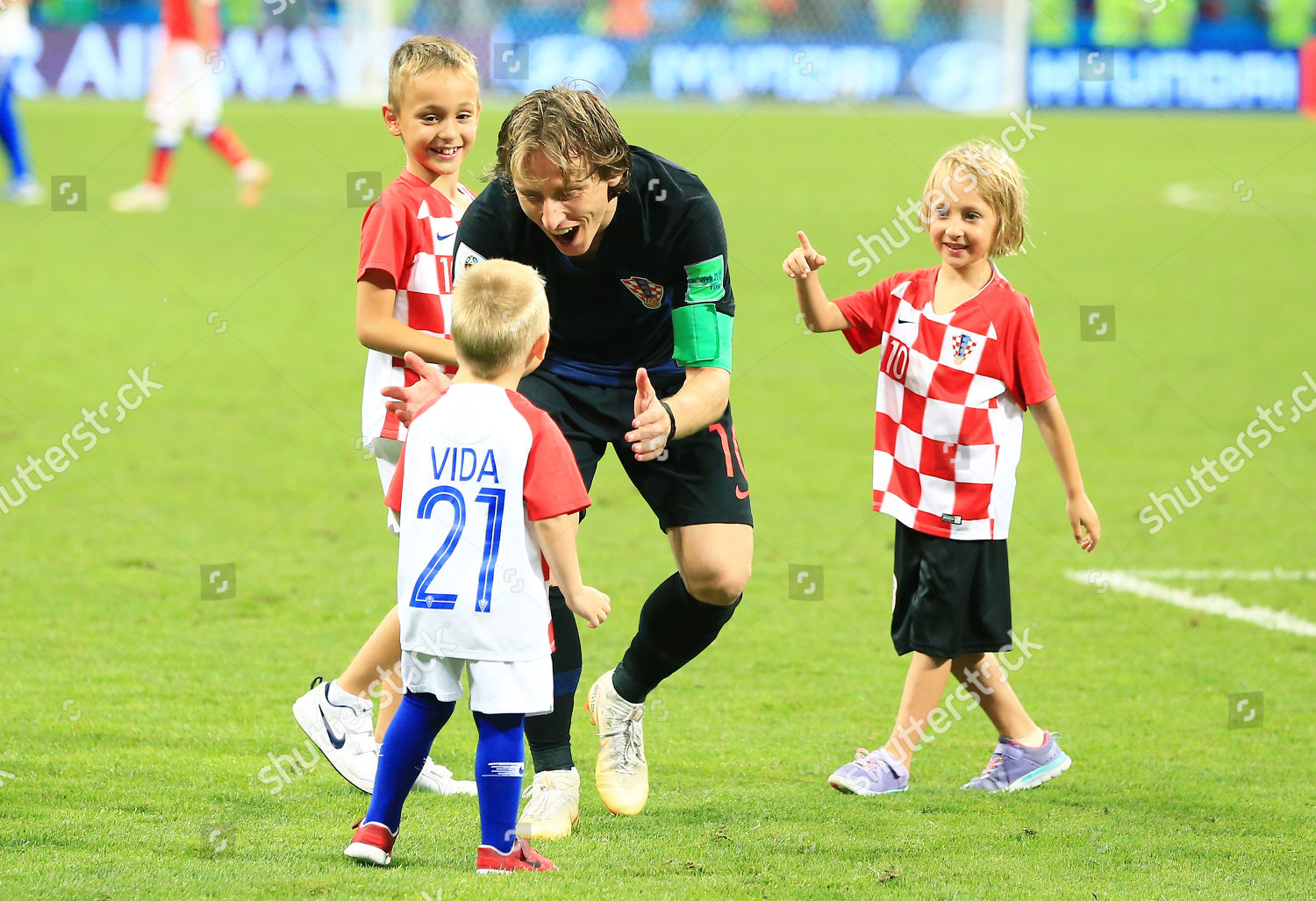 Luka Modric Croatia Son Domagoj Vida Editorial Stock Photo - Stock ...