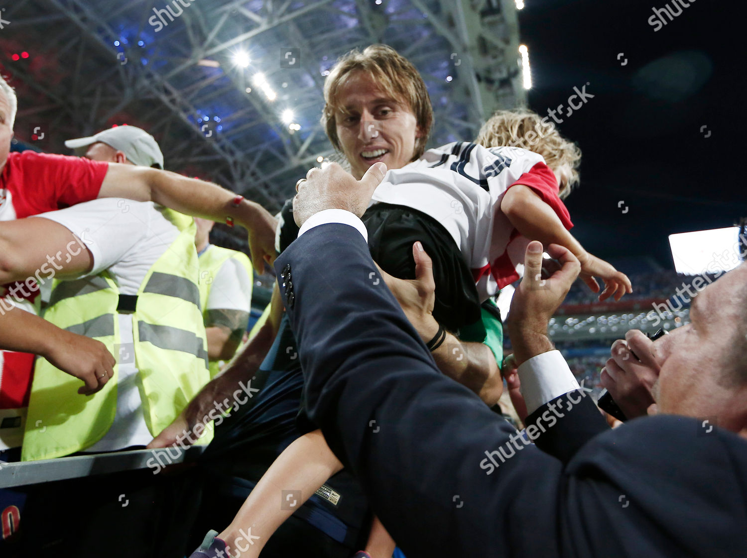 Luka Modric Croatia His Daughter Ema Editorial Stock Photo - Stock ...