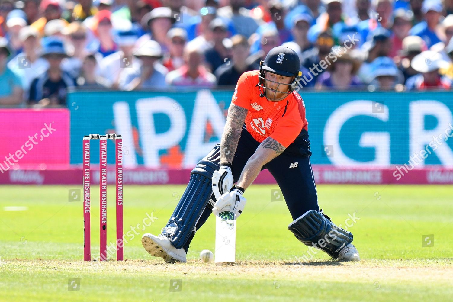 Ben Stokes England Plays Ramp Shot Editorial Stock Photo - Stock Image ...